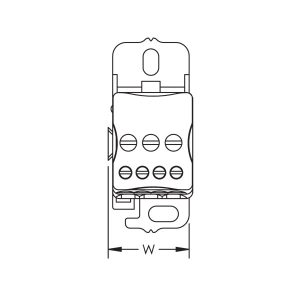 Jednopolni distributivni blok 80A, šifra 569010 | Inicijali Trade d.o.o.